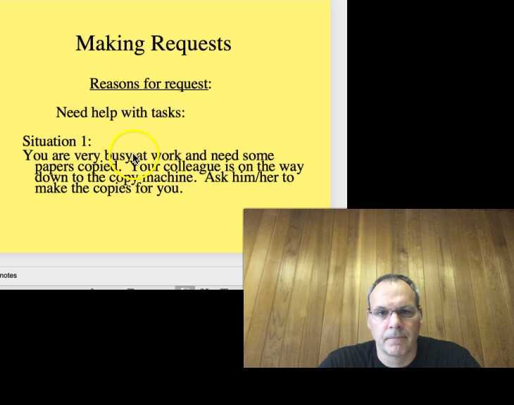 Making request