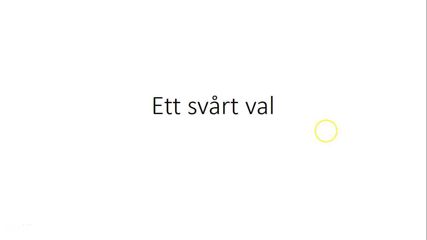 Ord - Ett svårt val
