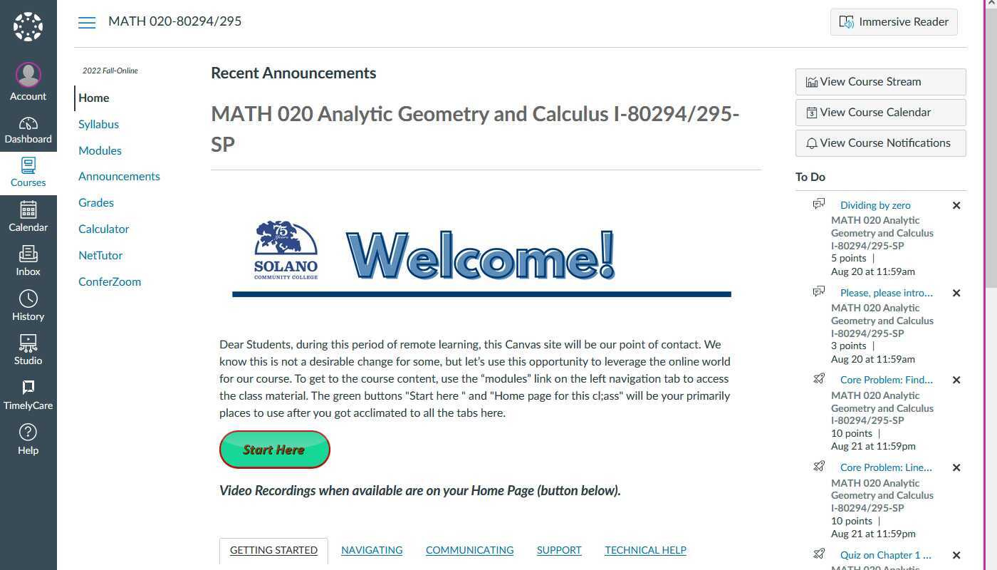 MATH 020: How to Access WebAssign