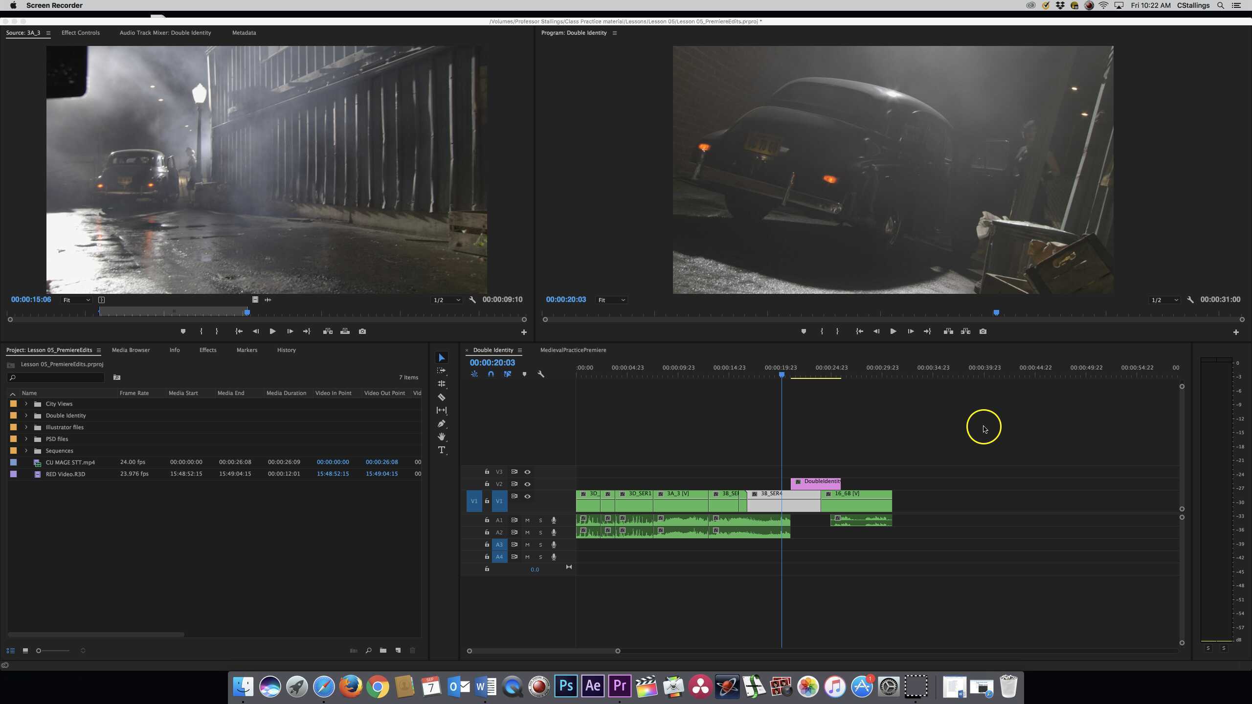 ART 160 Premiere Pro New Editing #9: Tracks and Rendering