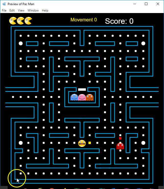 PacMan Ghost Movement