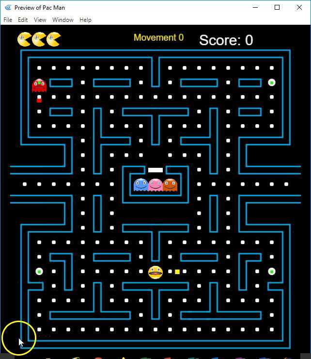 PacMan Ghost Smooth Movement