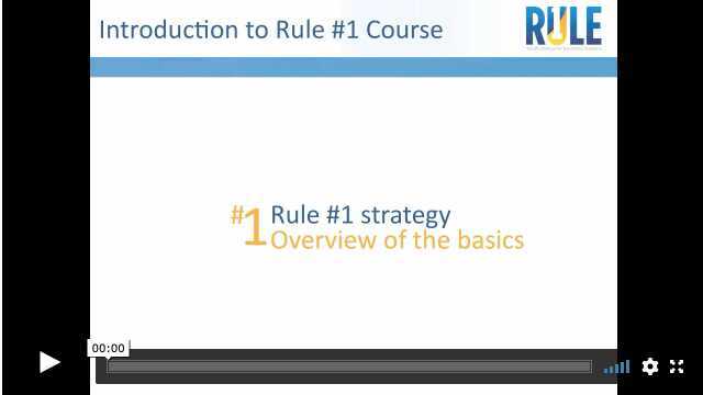Rule #1 Video 1