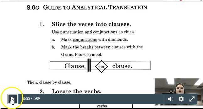 Guide to Translation - Step One