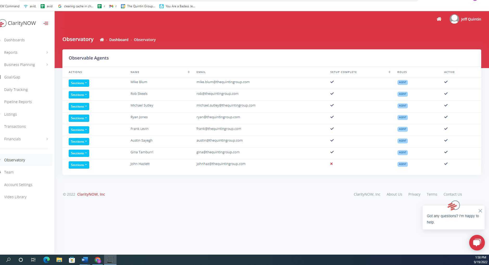 Clarity Now Lead Gen Checking