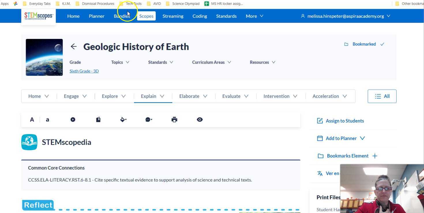 Geologic History of Earth STEMSCopedia Correlation Jamboard