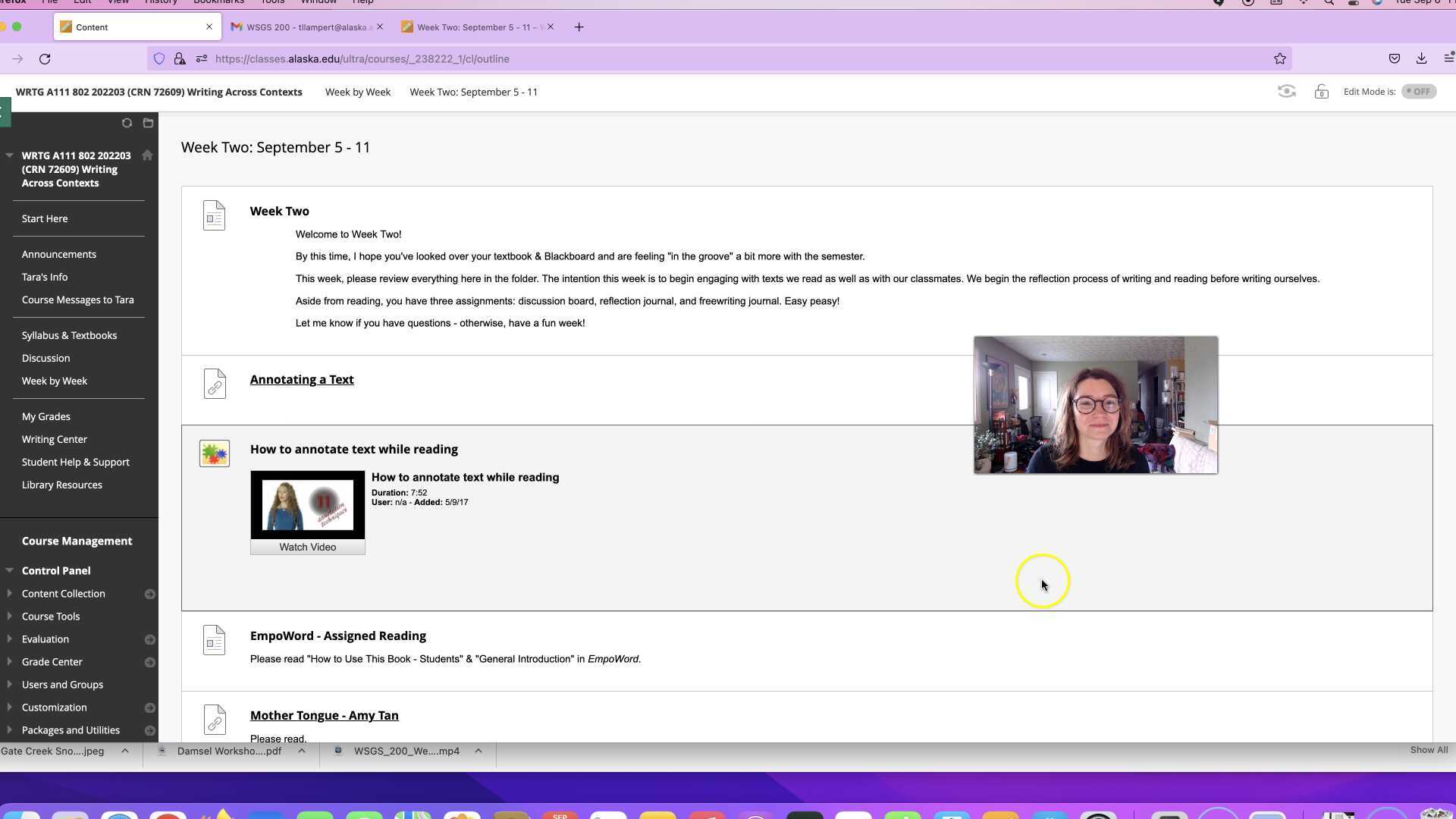 WRTG 111 - Week Two