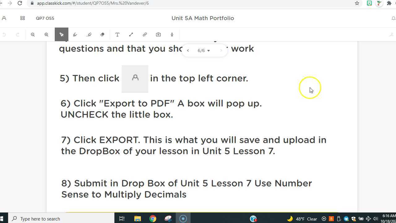 Save Classkick as PDF