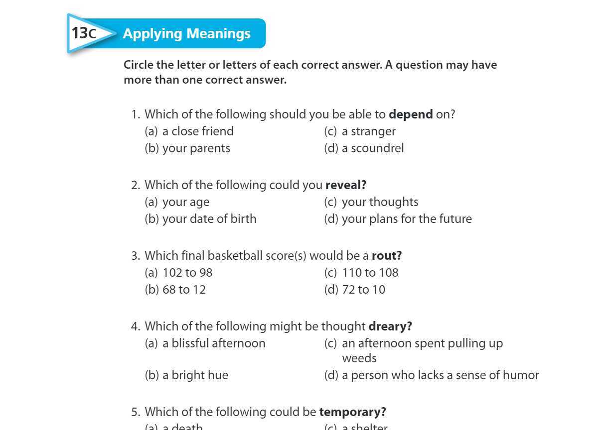 Lesson 13C and 13D Vocabulary