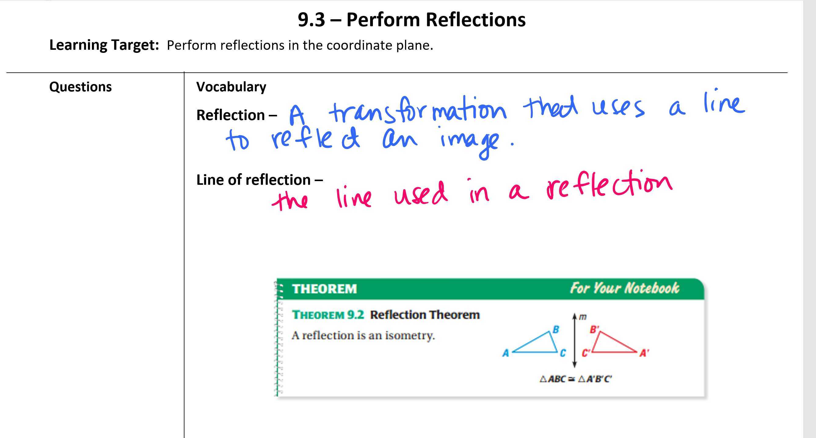 9.3 - Perform Reflections video #1