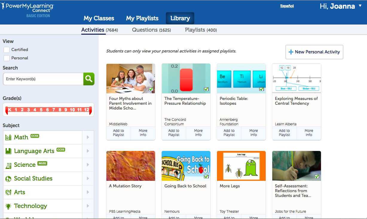 EDIT 626 Power my learning site