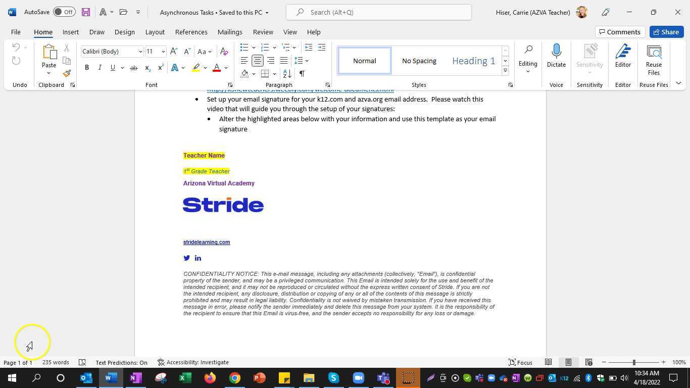 Create your email signatures