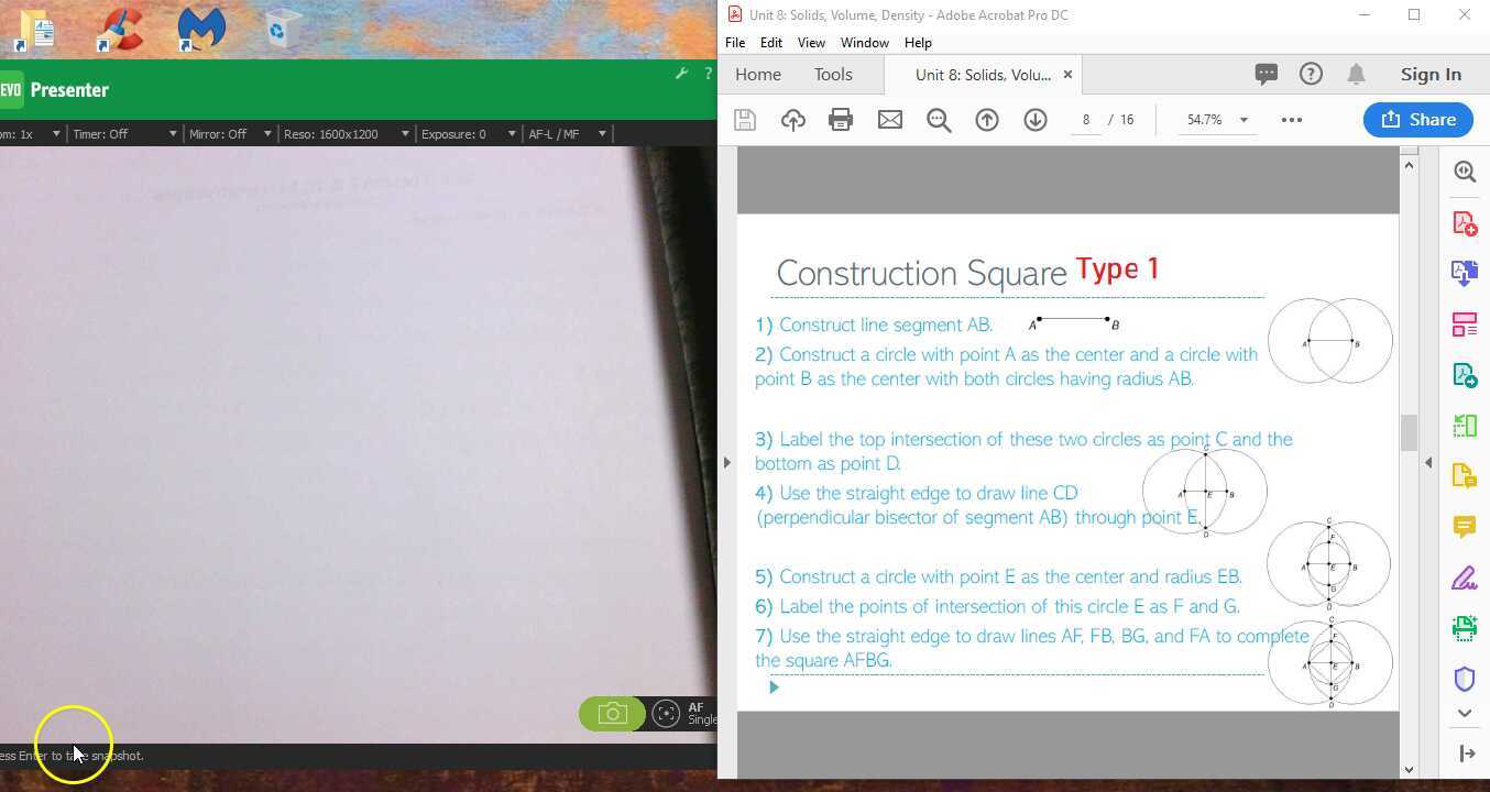 Construct Square, Type 1