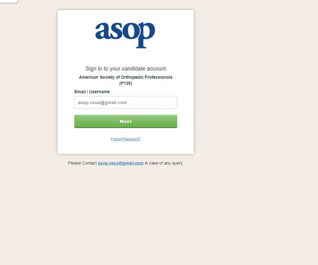 ASOP CEU Portal Overview