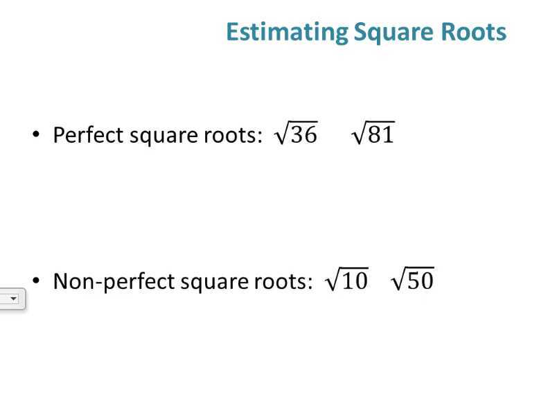 Approximating Square Roots
