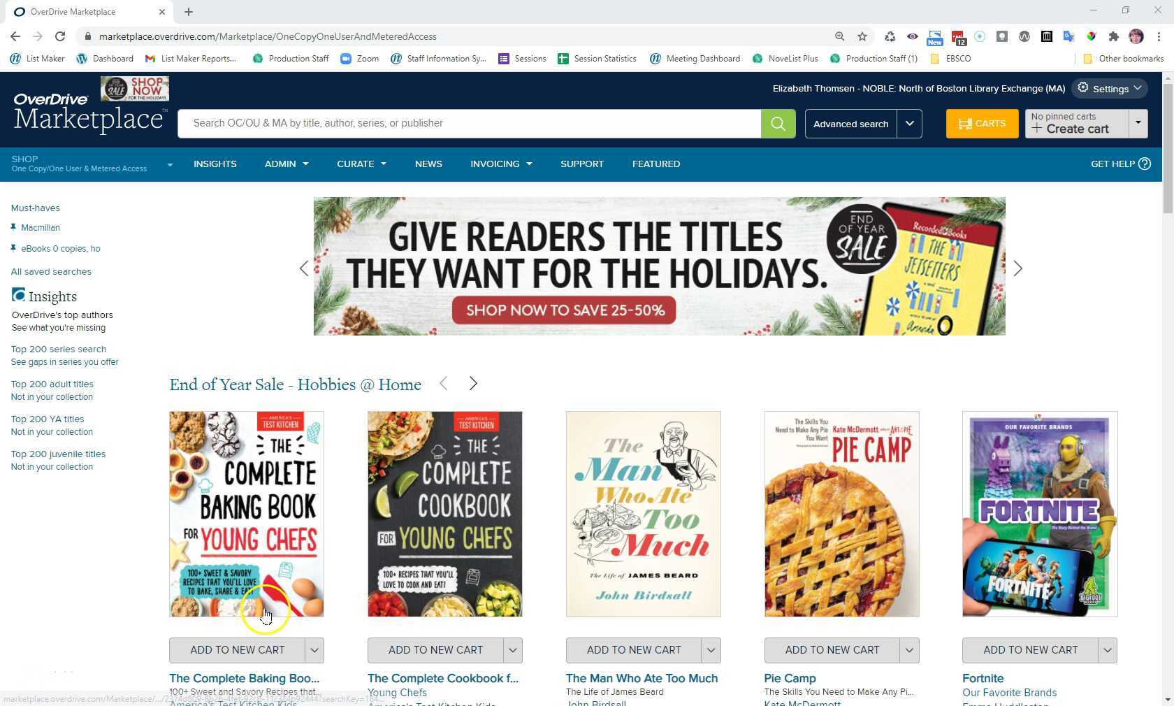 Using an OverDrive Featured List to Make a Curated Collection