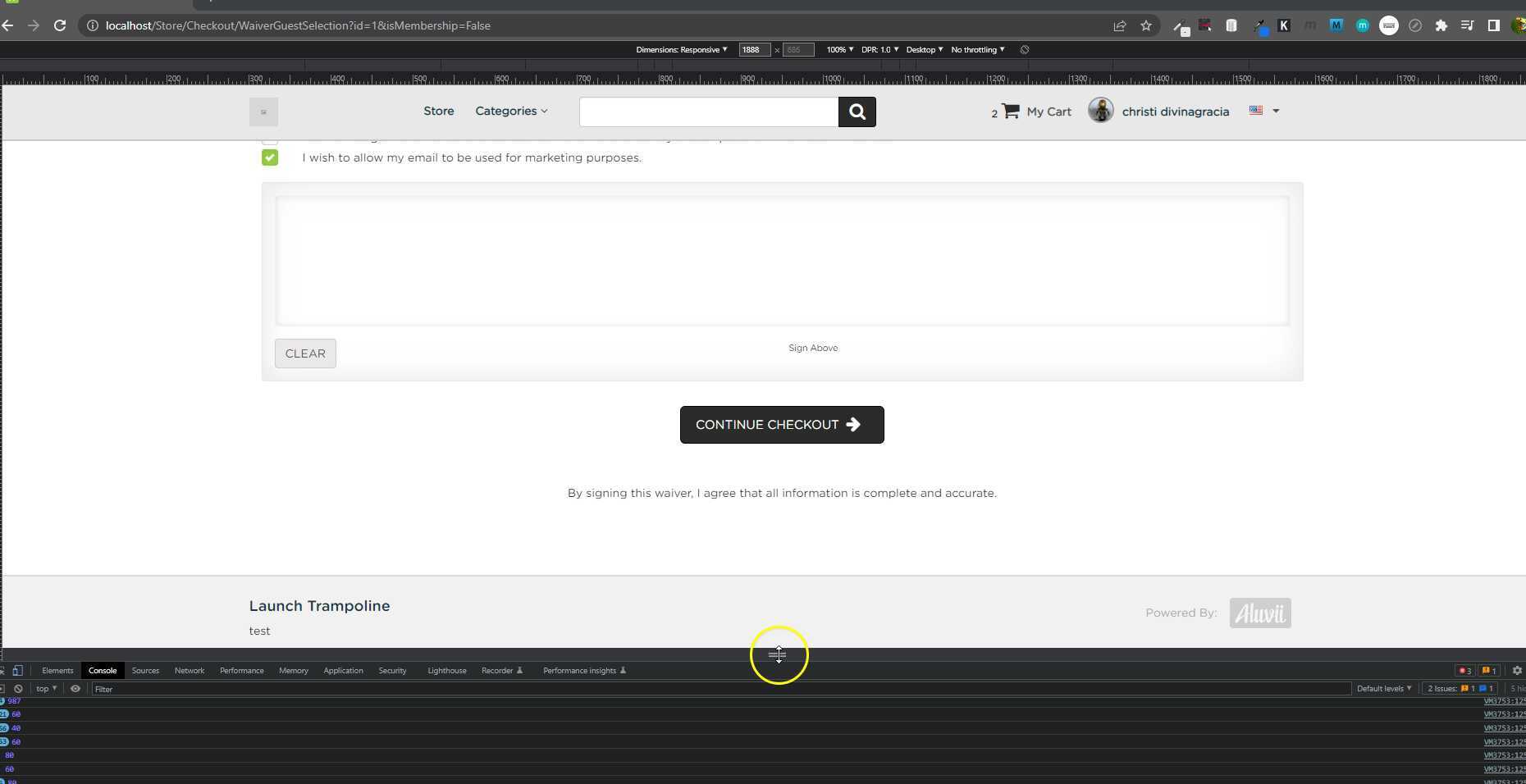 Bug 17745: Ecommerce-->checkout product with require waiver-->signature ...