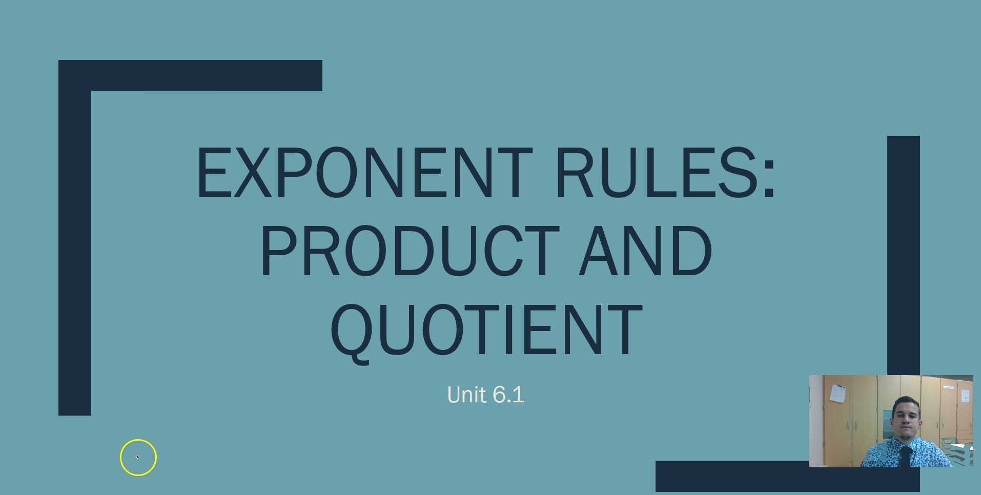 6.1 Exponent Rules: Product and Quotient