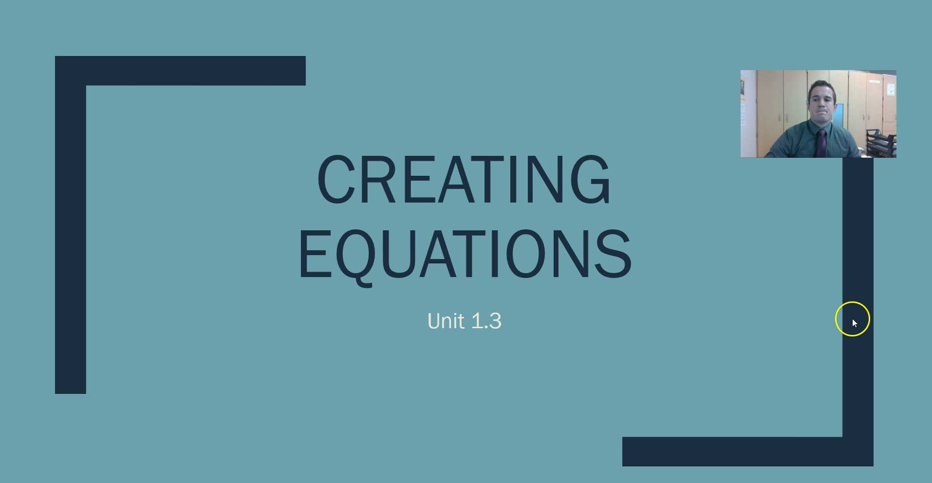 1.3 Creating Equations