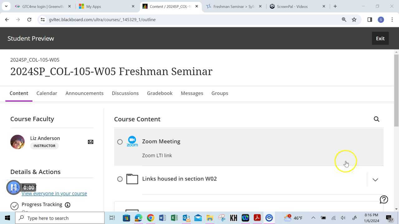 Course Overview - COL 105 Online