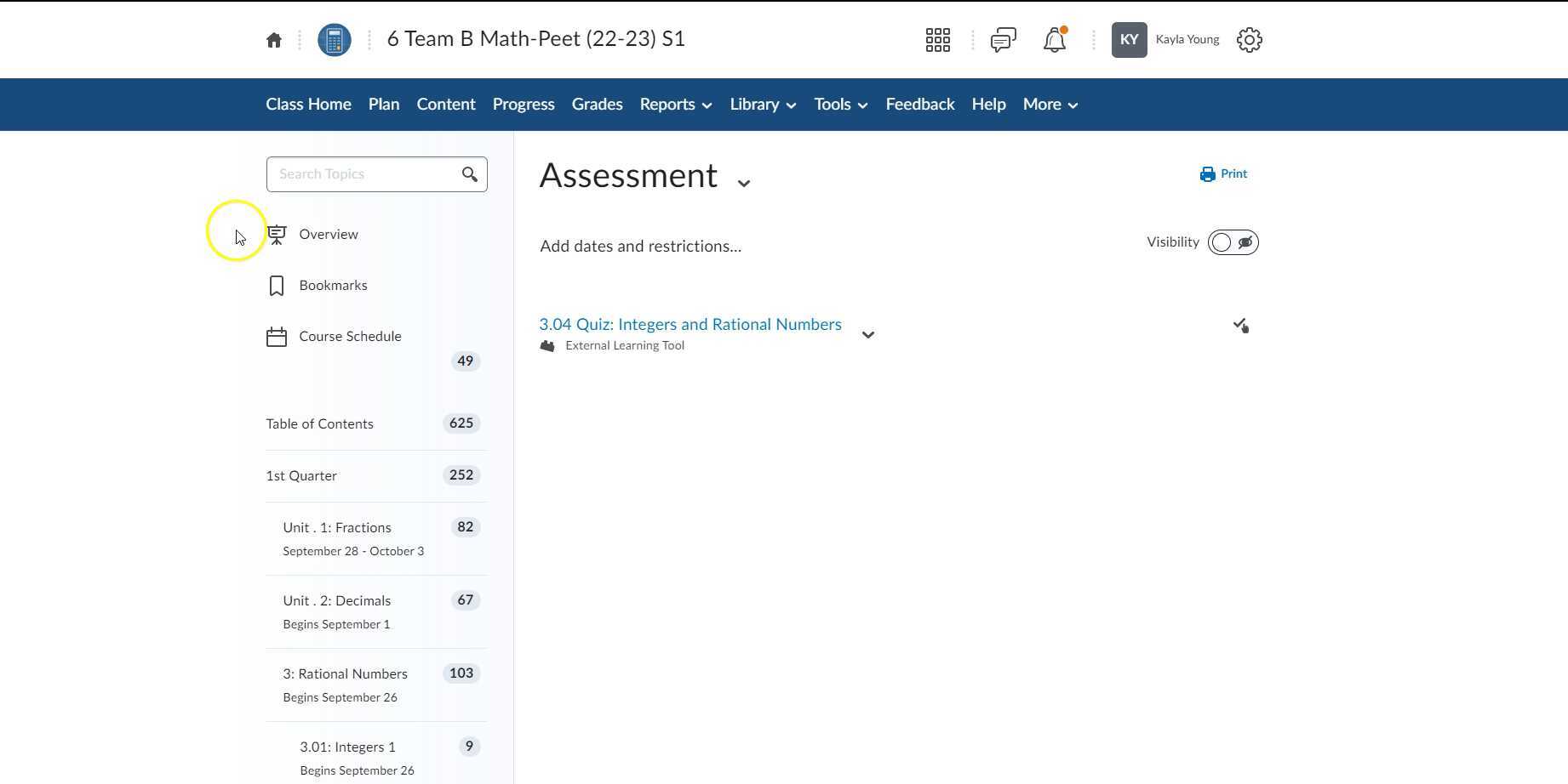 Adding Classkick or Progress Learning Links to D2L