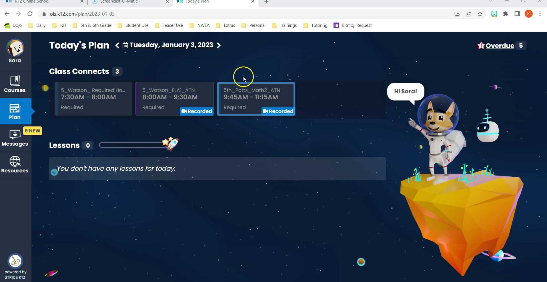 Progress Learning/Liftoff Reminder for Students