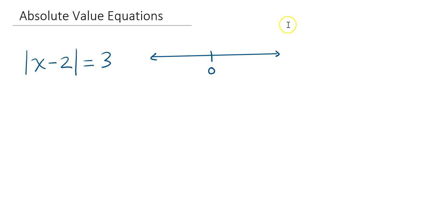 absolute value equations preview