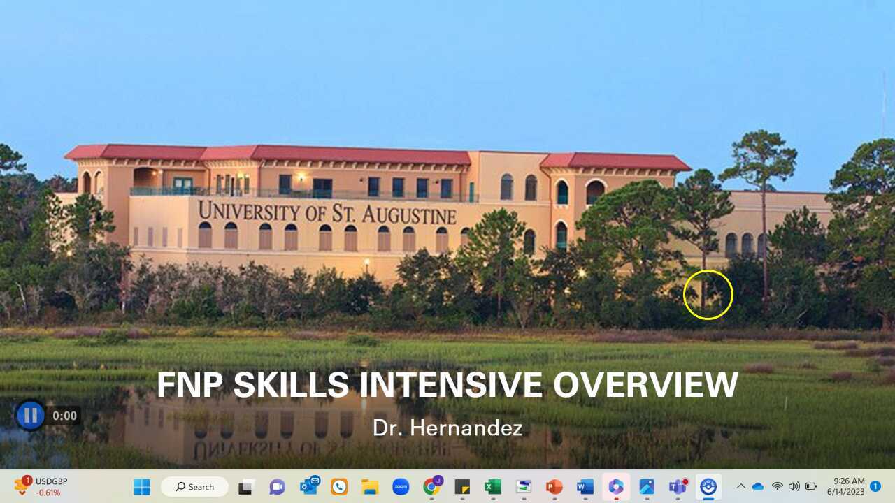 FNP Skills Intensive Overview