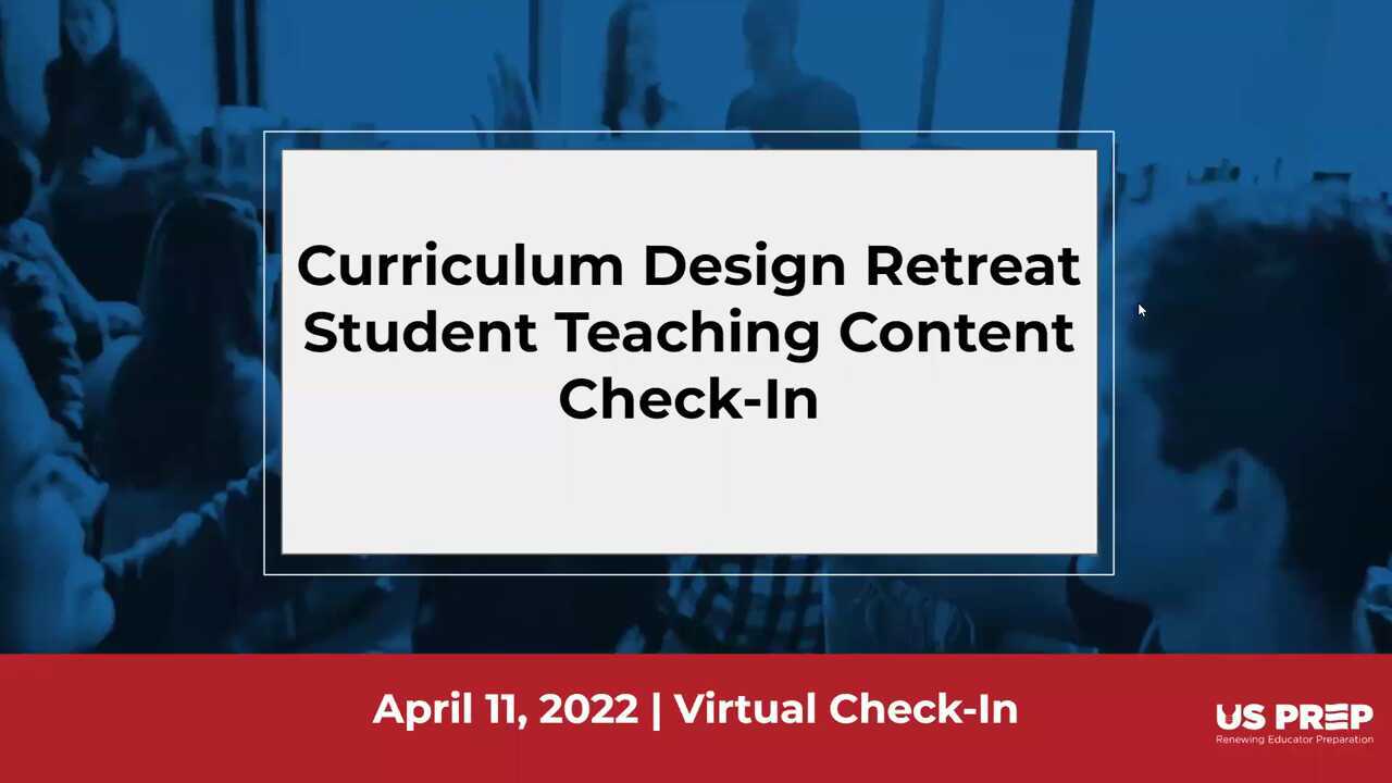 June-Oct Curriculum Check-In