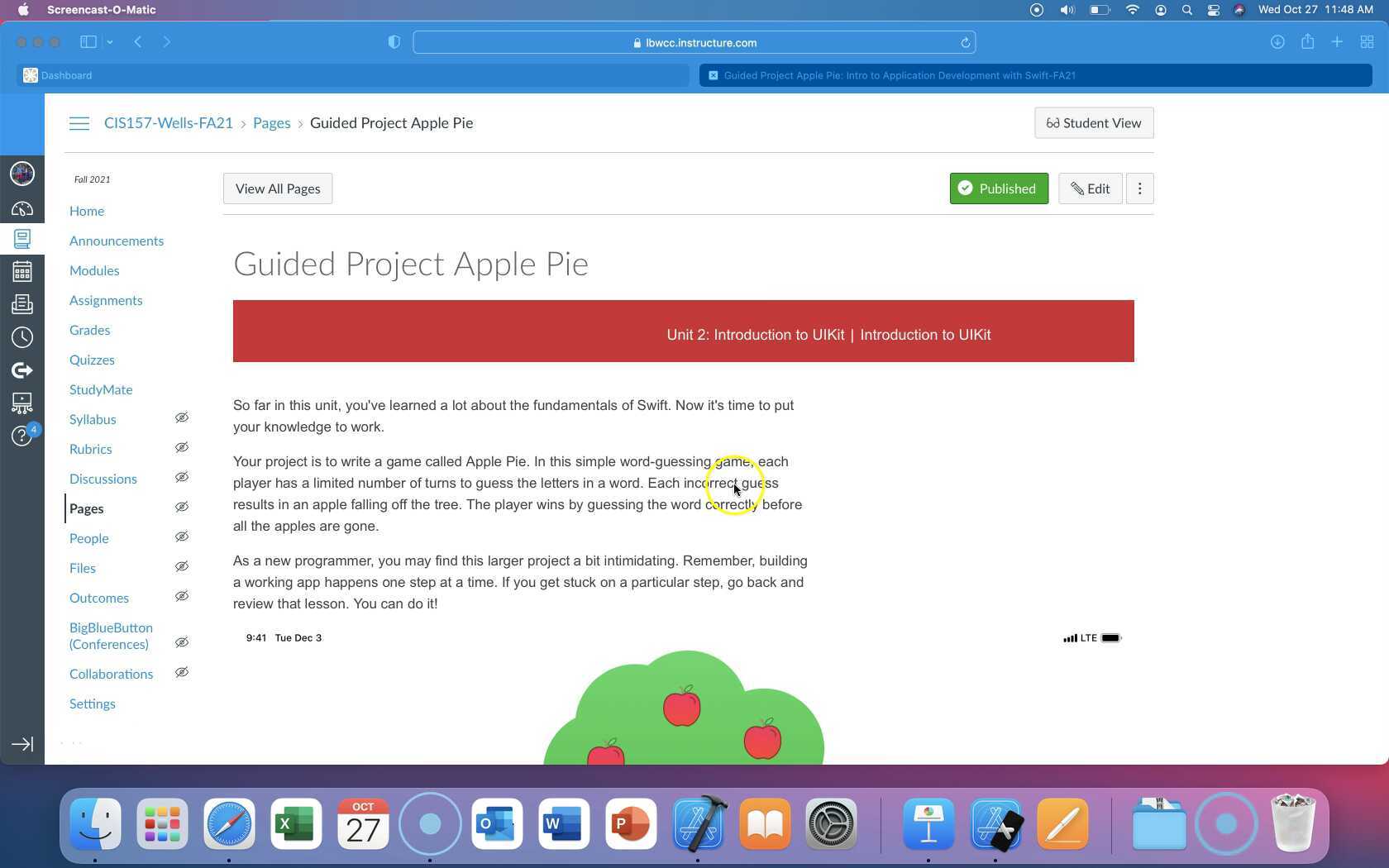 Guided Project: Apple Pie Part 1