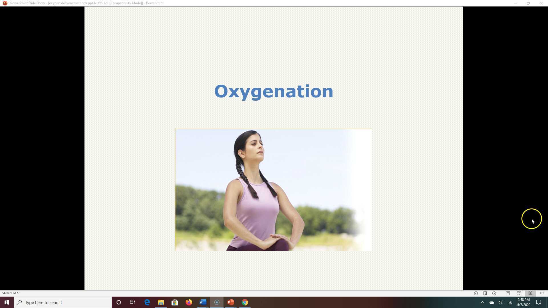 Oxygenation Review Lecture