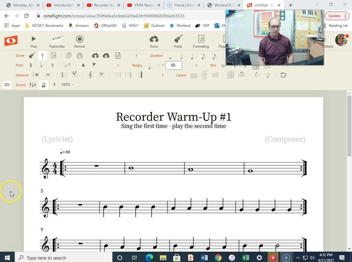Recorder Lesson #2 - Complete