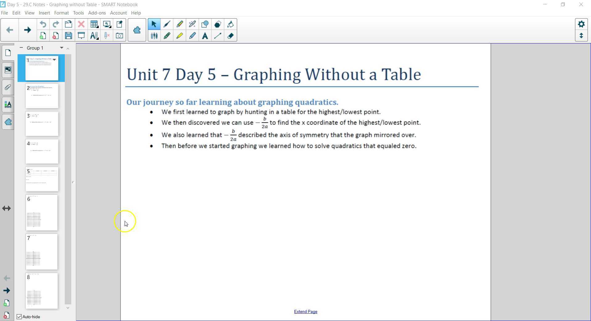 Algebra 1 Lesson 29.C - Quad Day 5