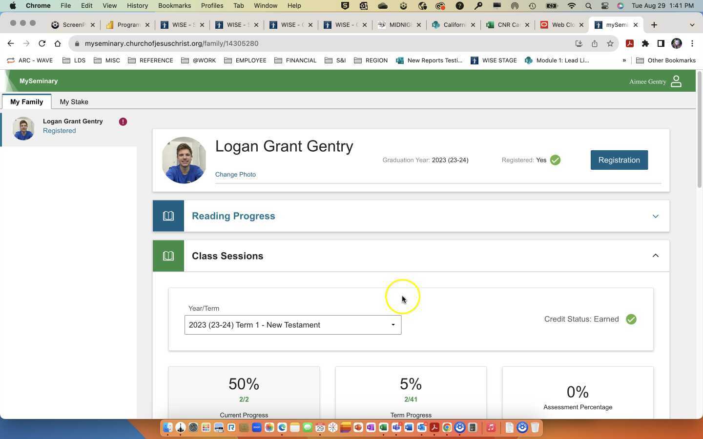 MySeminary - Unexcused Absences