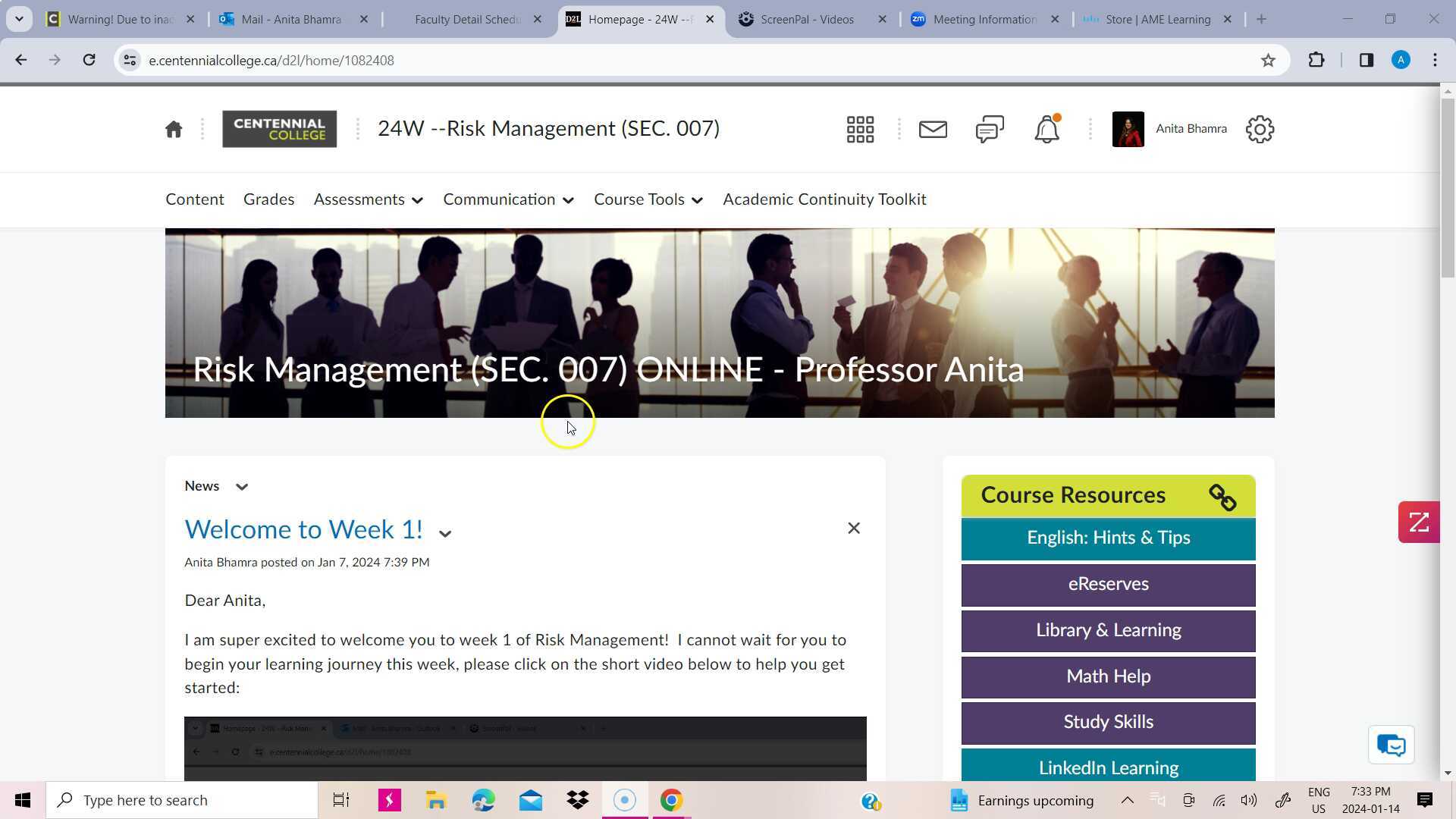 Risk Management Week 2