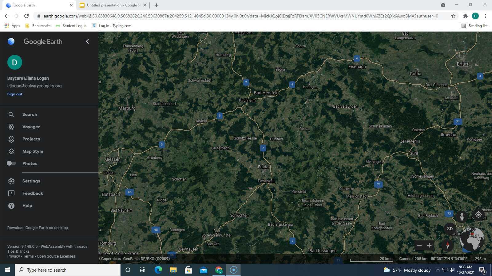 Adding a Link to Google Earth Maps to a Google Slides Presentation