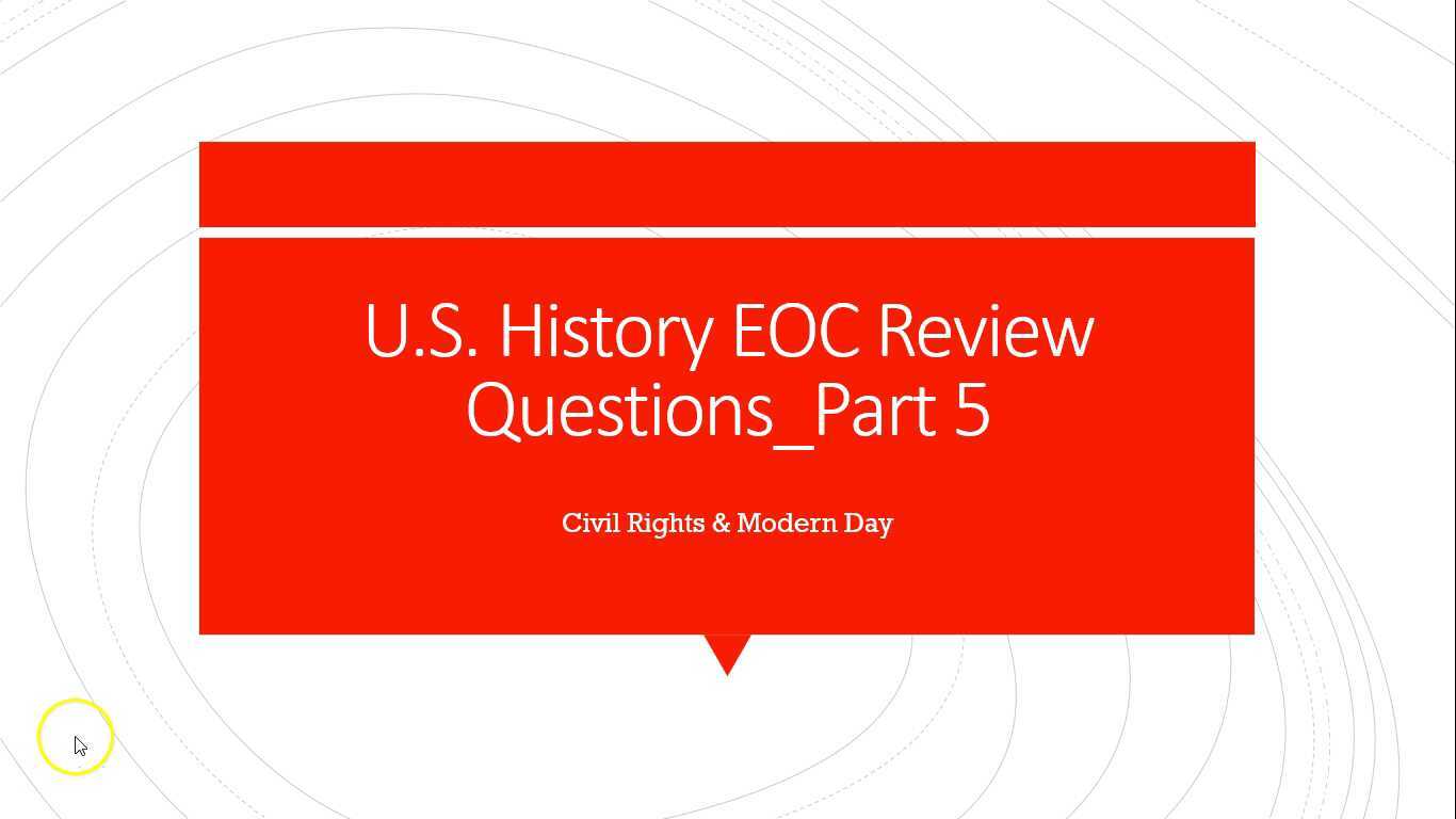 US EOC part 5 review