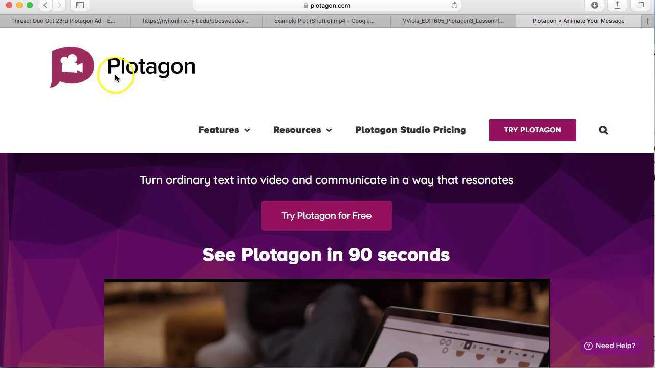 Plotagon Con Screen cast.