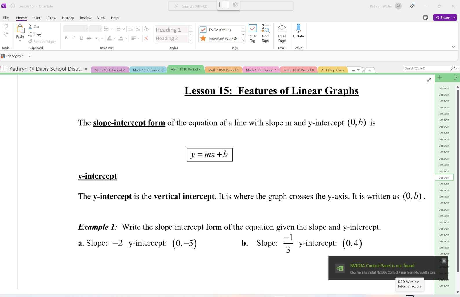 Math 1010 Lesson 15 Fall 2022