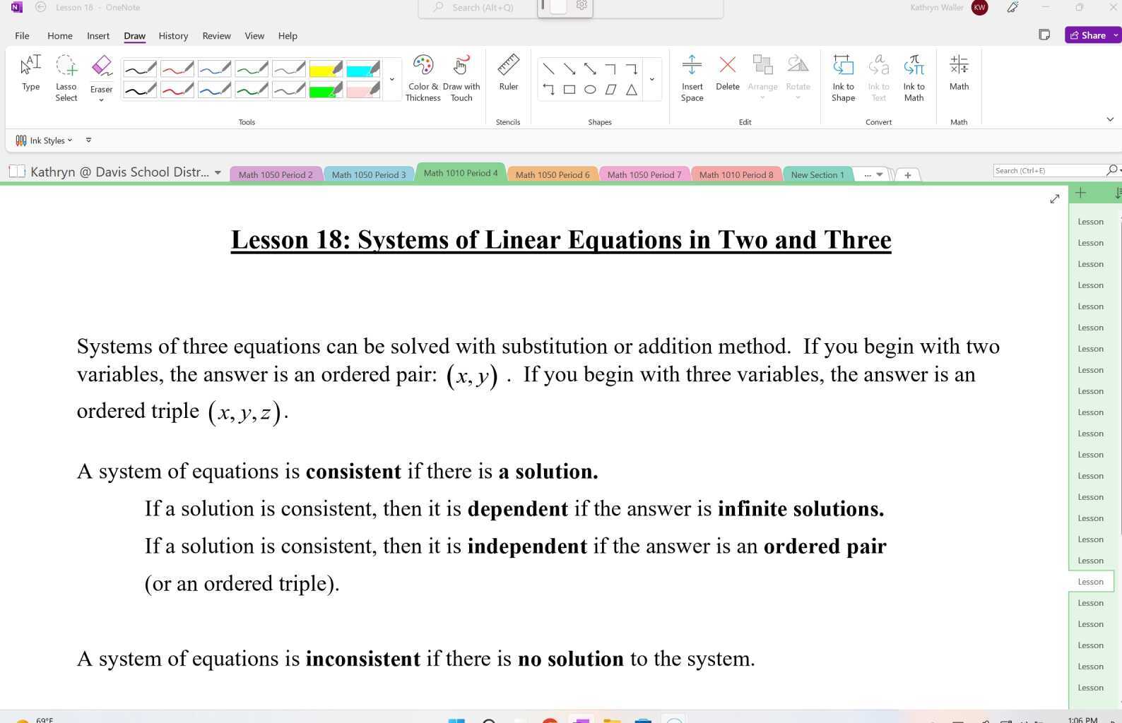 Math 1010 Lesson 18 Fall 2022