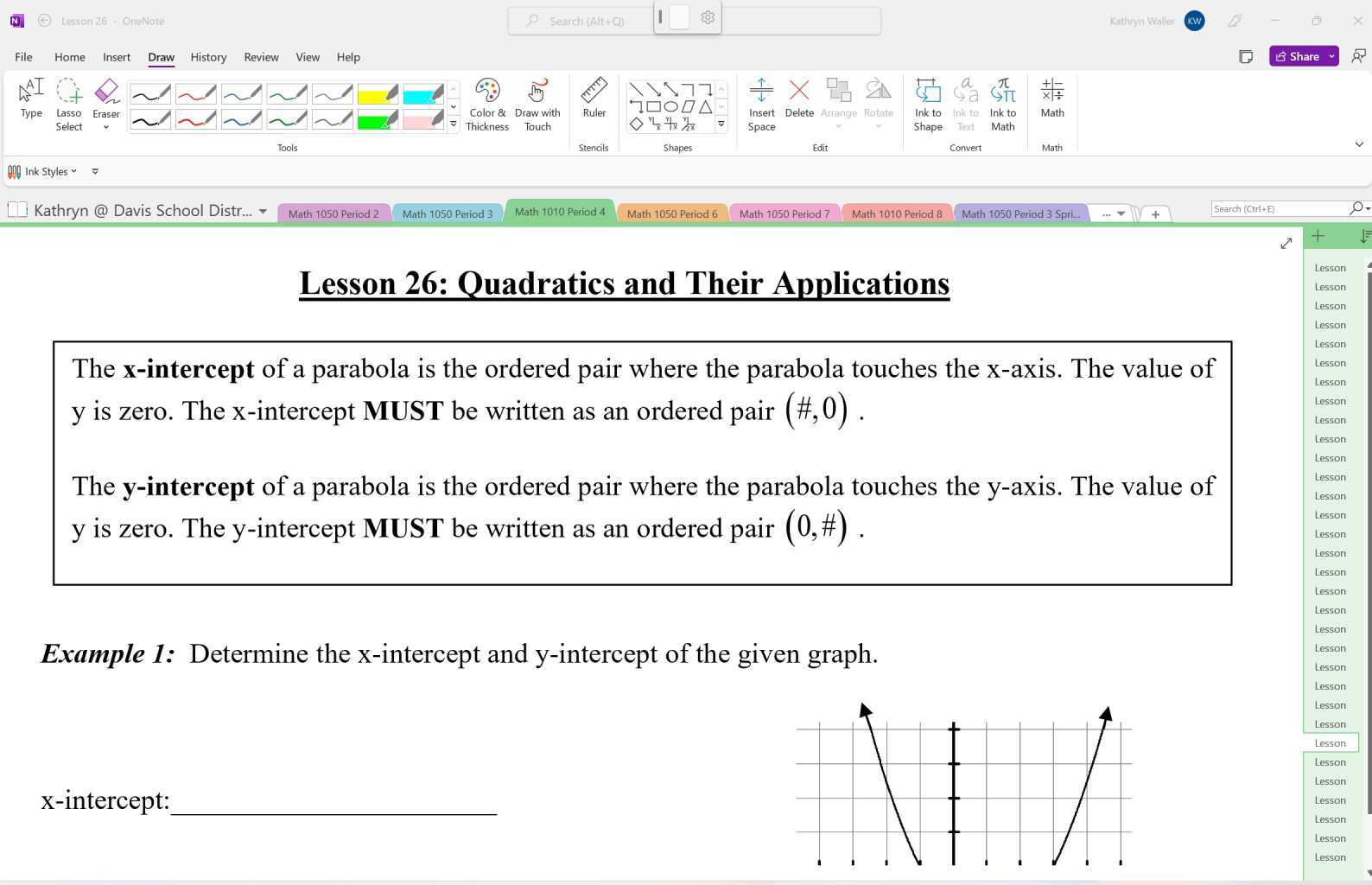 Math 1010 Lesson 26 Fall 2022