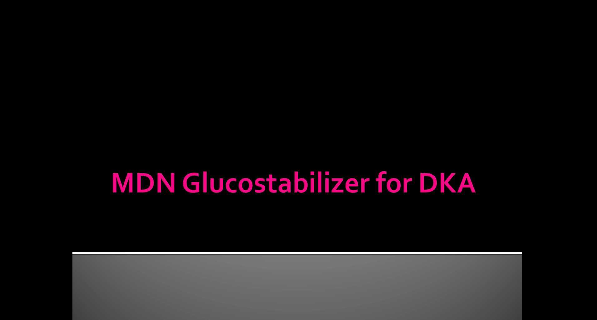 MDN Glucostabilizer