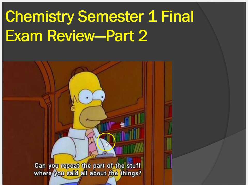 Chemistry Semester 1 Final Exam Review Part 2