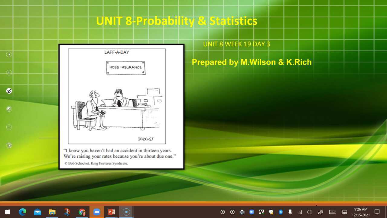 Probability & Statistics Lesson 3