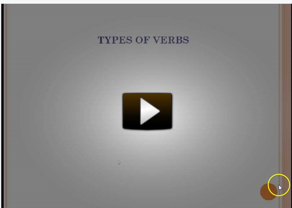 Types of Verbs