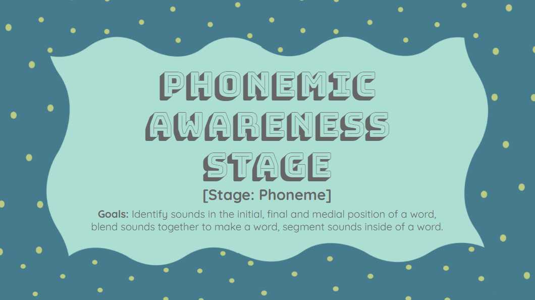 Phonemic Segmentation: Stretch & Slide