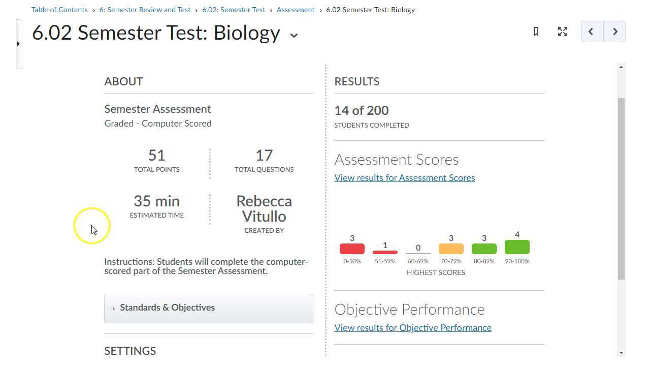 Change to correct Final Exam