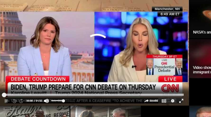 2024.06.24 /cnn cuts off Leavitt