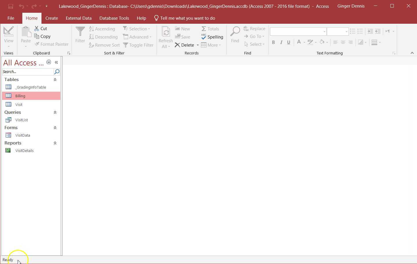 Access 2 Textbook Project - Part 2