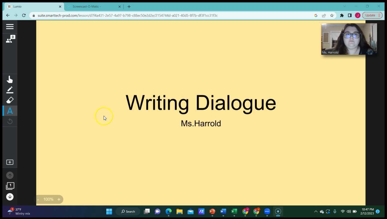 Writing Dialogue (Canvas Course)